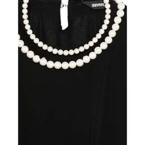 Junya Watanabe Pearl Embellishment Long Sleeve Top