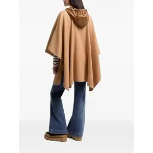 Moncler Beige Bow Detail Cape