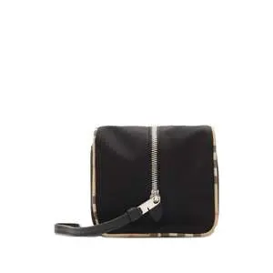 Burberry Travel Pouch With Signature Check Trim