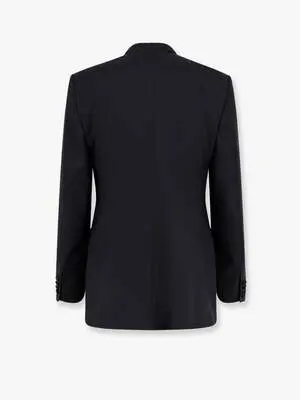 Dolce & Gabbana Double-breasted Virgin Wool Blazer - Multicolor
