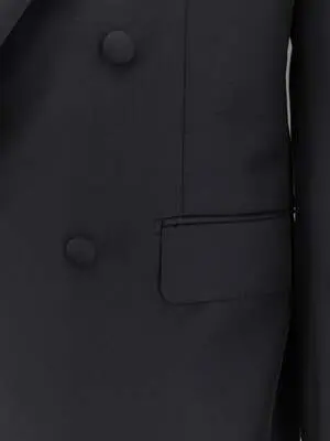 Dolce & Gabbana Double-breasted Virgin Wool Blazer - Multicolor