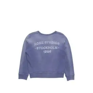 Acne Studios Crewneck Sweatshirt With Logo Detail - Blue