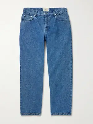 Folk Contrast Stitching Bottoms For Men