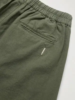 Folk Assembly Wide-leg Cotton-blend Shorts