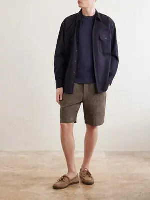Sunspel Straight-leg Linen Shorts