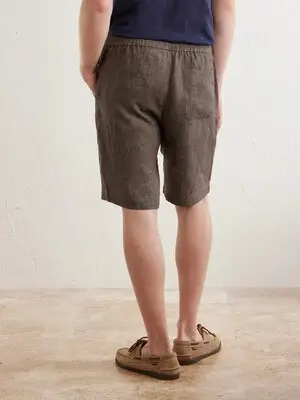 Sunspel Straight-leg Linen Shorts