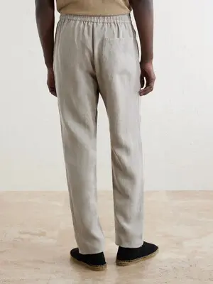 Sunspel Slim-fit Straight-leg Linen Trousers