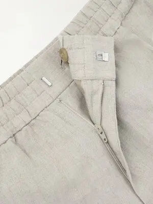 Sunspel Slim-fit Straight-leg Linen Trousers