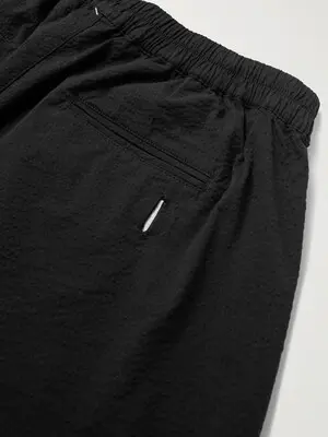 Folk Assembly Wide-leg Cotton-blend Seersucker Shorts