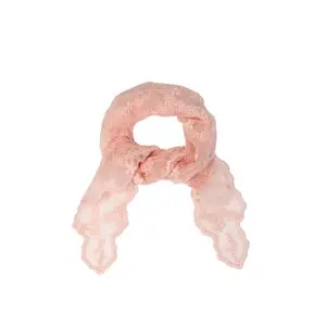 Saachi Embroidered Lace Light Bandana - Pink