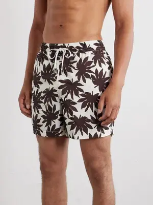 Onia Charles Straight-leg Printed Swim Shorts