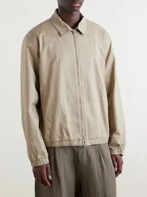 Rag & Bone Harrington Cotton-blend Jacket - Neutrals