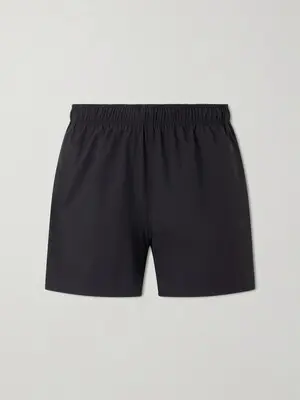 Nn07 Recycled-shell Straight-leg Swim Shorts - Black
