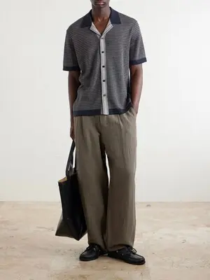 Rag & Bone Camp-collar Cotton-blend Shirt