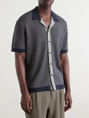 Rag & Bone Camp-collar Cotton-blend Shirt