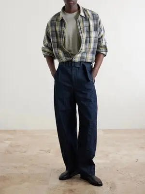 Sunspel Cotton And Linen-blend T-shirt - Neutrals
