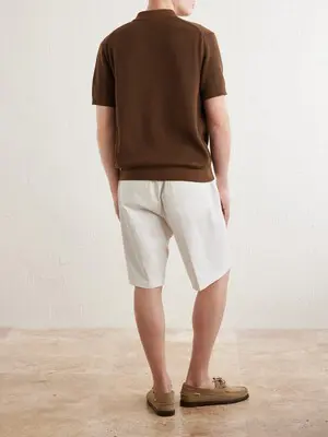 Sunspel Ribbed Cotton Polo-shirt
