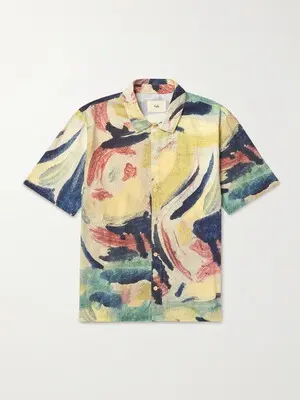 Folk Gabe Printed Linen And Cotton-blend Shirt - Multi