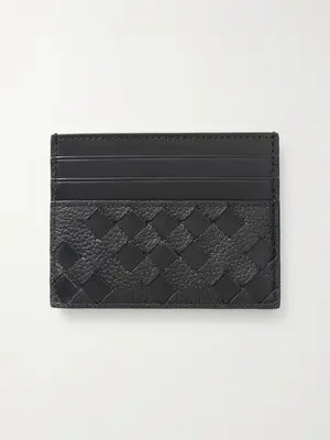 Bottega Veneta Diamonds Dover Intrecciato Leather Cardholder