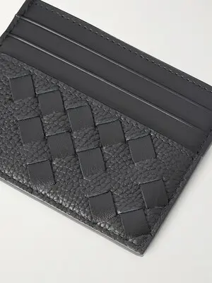 Bottega Veneta Diamonds Dover Intrecciato Leather Cardholder