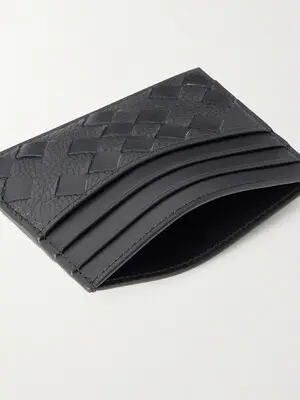 Bottega Veneta Diamonds Dover Intrecciato Leather Cardholder