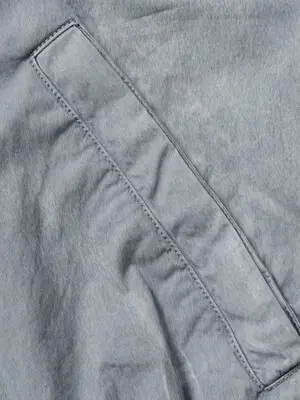 AGOLDE Marshall Crinkled Cotton-blend Shell Bomber Jacket