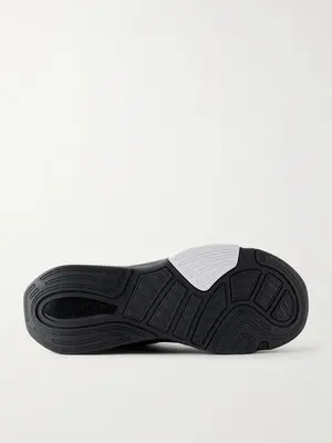 Valentino Garavani Demivee Suede-trimmed Mesh Sneakers