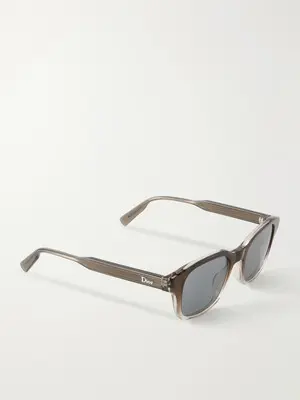Dior Geometric Acetate Sunglasses - Brown