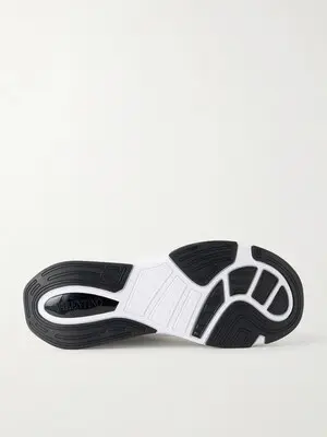 Valentino Garavani Demivee Suede-trimmed Mesh Sneakers