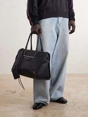 Balenciaga Le City Business Large Leather Weekend Bag