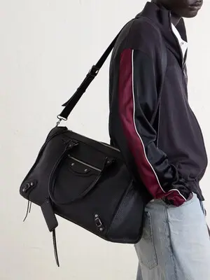 Balenciaga Le City Business Large Leather Weekend Bag - Black