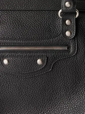 Balenciaga Le City Business Large Leather Weekend Bag - Black