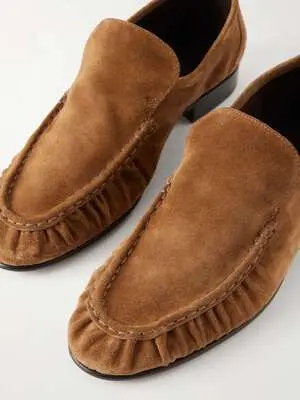 THE ROW Suede Loafers