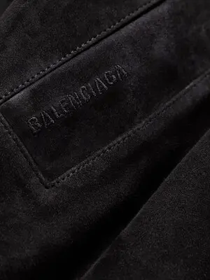 Balenciaga Suede Zip-up Jacket