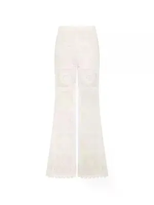 Zimmermann Aster Embroidered Palazzo Pants