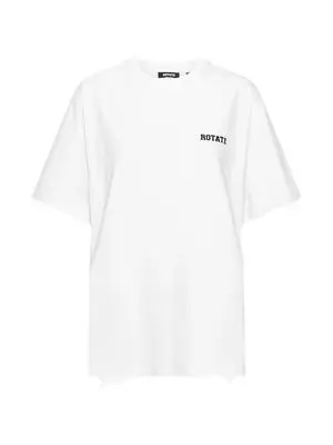 ROTATE BY BIRGER CHRISTENSEN Oversized Cotton T-shirt - White
