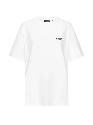ROTATE BY BIRGER CHRISTENSEN Oversized Cotton T-shirt - White