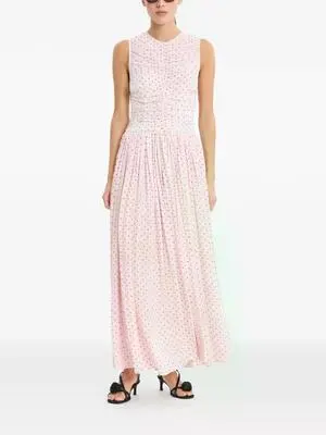 ROTATE BY BIRGER CHRISTENSEN Floral Ruched Maxi Dress - Pink