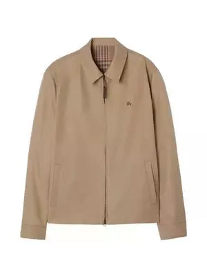 Burberry Reversible Tropical-gabardine Harrington Jacket - Neutrals