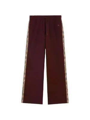 Burberry Track Pants With Equestrian Knight Design - Red
