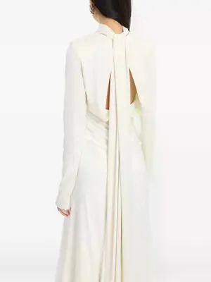 ROTATE BY BIRGER CHRISTENSEN Long-sleeve Scarf Maxi Dress