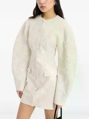 ROTATE BY BIRGER CHRISTENSEN Jacquard Tailored Mini Dress