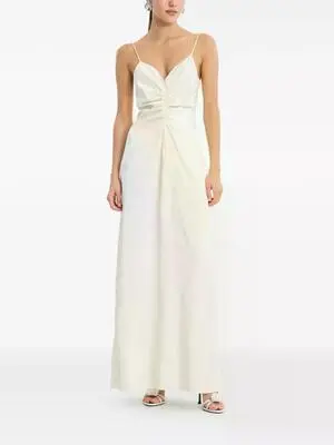 ROTATE BY BIRGER CHRISTENSEN Drapey Slip Maxi Dress