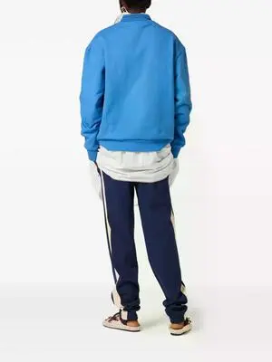 Miu Miu Cotton Fleece Sweatshirt With Contrast Collar