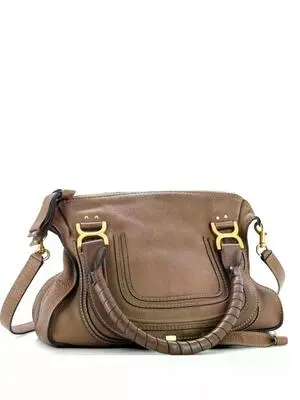 Chloé Marcie Leather Medium Satchel - Brown