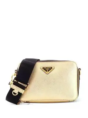 Prada Saffiano Leather Camera Bag - Gold