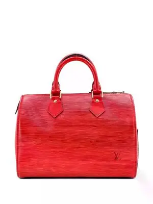 LOUIS VUITTON Epi Leather Speedy Satchel - Red