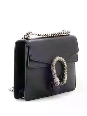 Gucci Dionysus Mini Leather Crossbody Bag - Black
