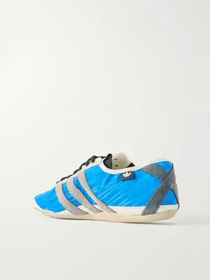 ADIDAS ORIGINALS Song For The Mute X Tokyo W Suede-trimmed Shell Sneakers - Blue