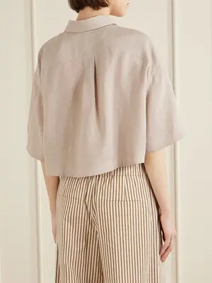 Brunello Cucinelli Cropped Cotton Shirt